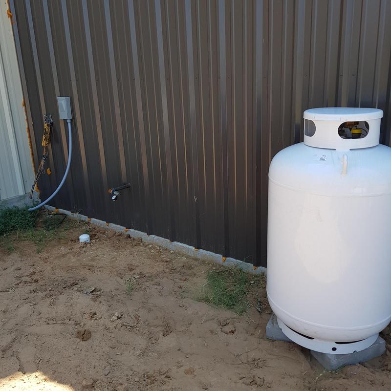 120 Gallon Vertical Tank Installation